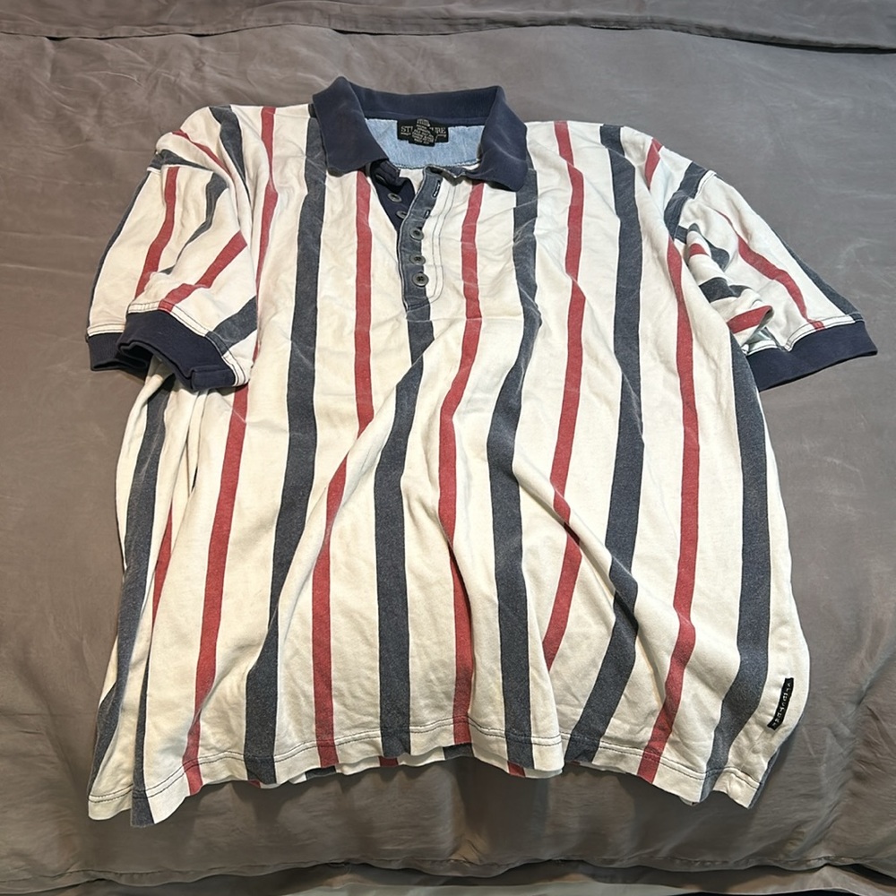 90’s Structure Vintage Polo Shirt Structure Buttons - Gem